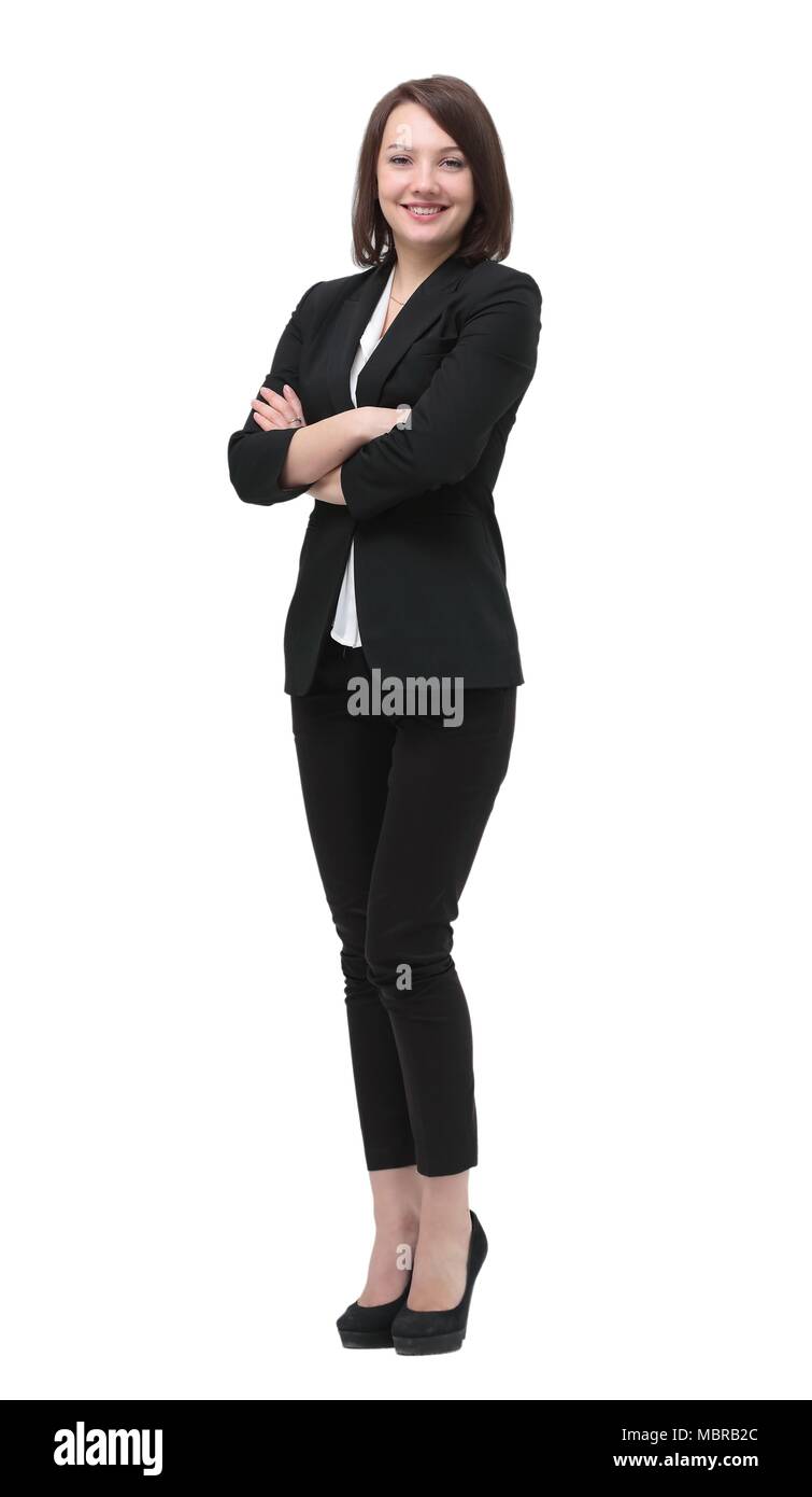 portrait in full growth. successful woman Manager Stock Photo - Alamy