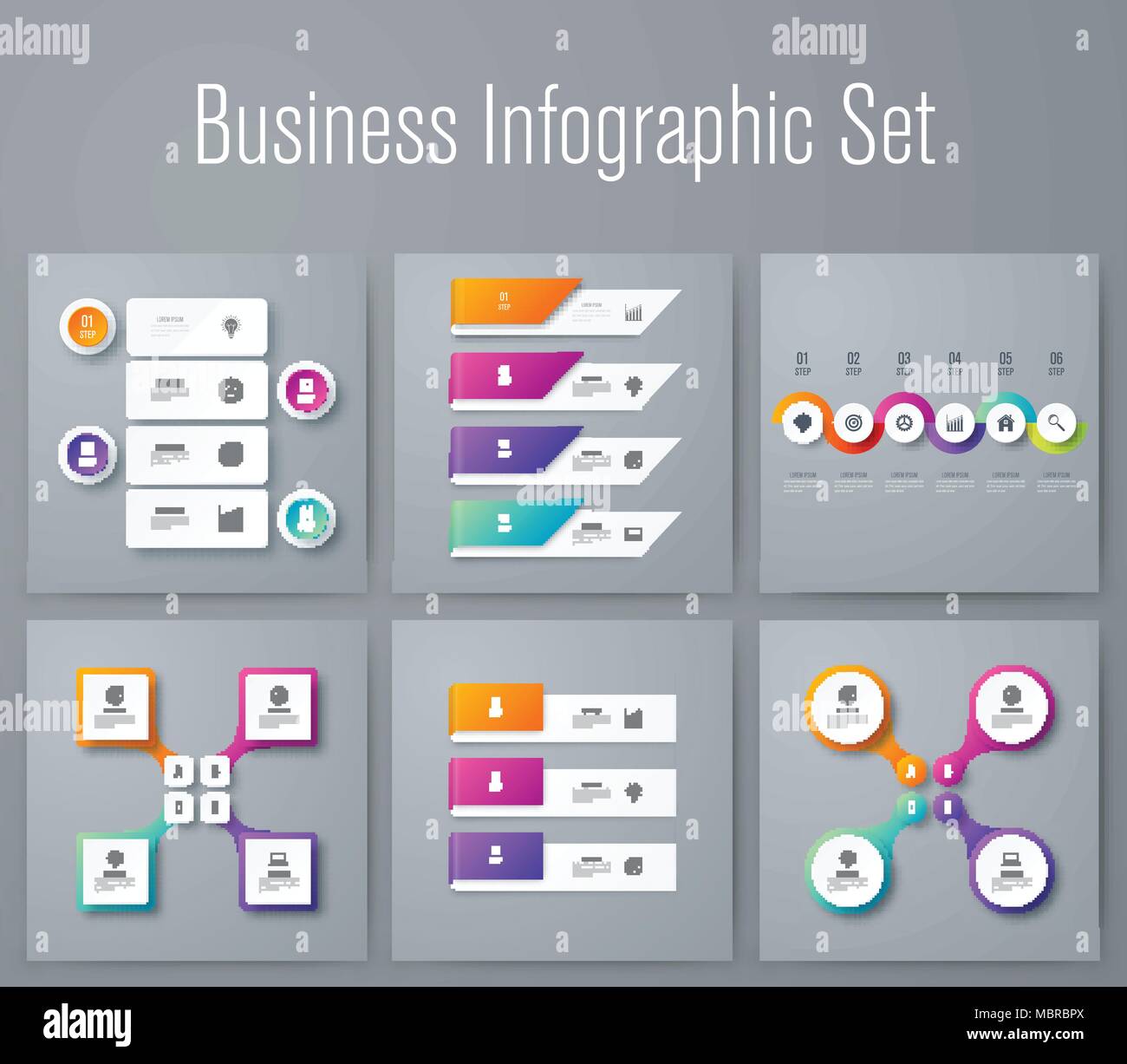 Set with infographics Stock Vector Image & Art - Alamy