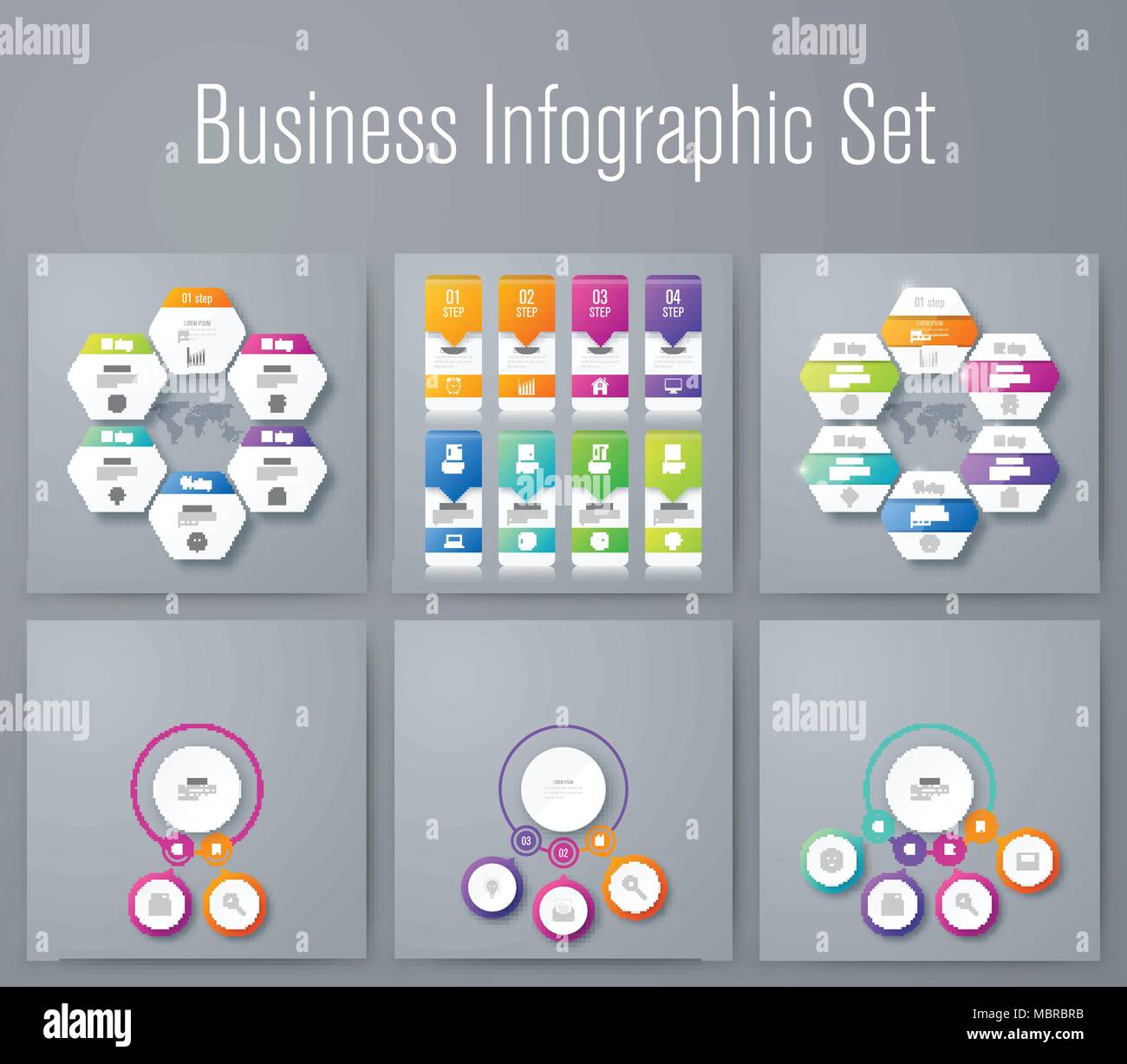 Set with infographics Stock Vector Image & Art - Alamy