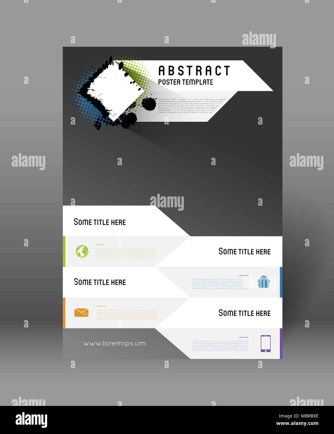 abstract poster design template Stock Vector Image & Art - Alamy