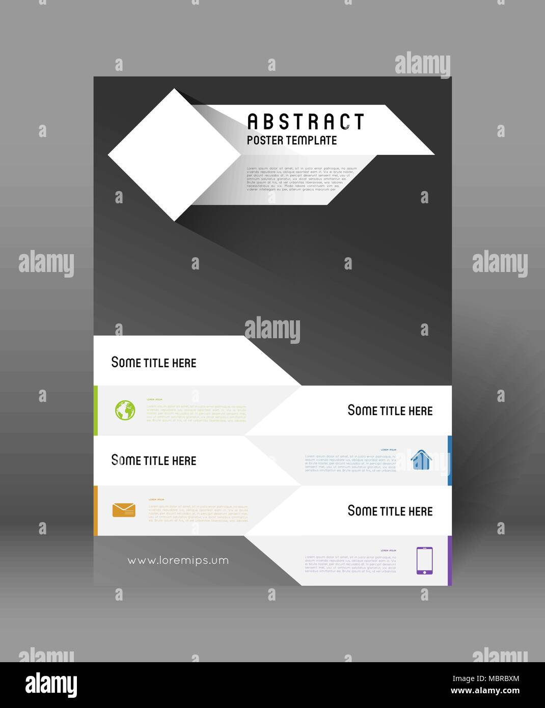 abstract poster design template Stock Vector Image & Art - Alamy