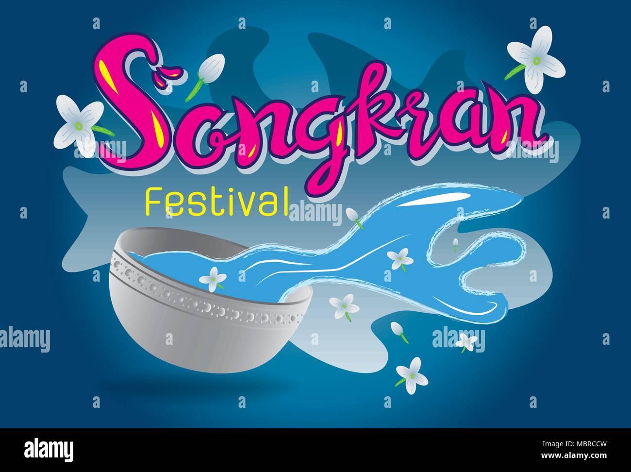 Songkran Festival. Songkran Is Thai Culture Bowl Water In the water ...