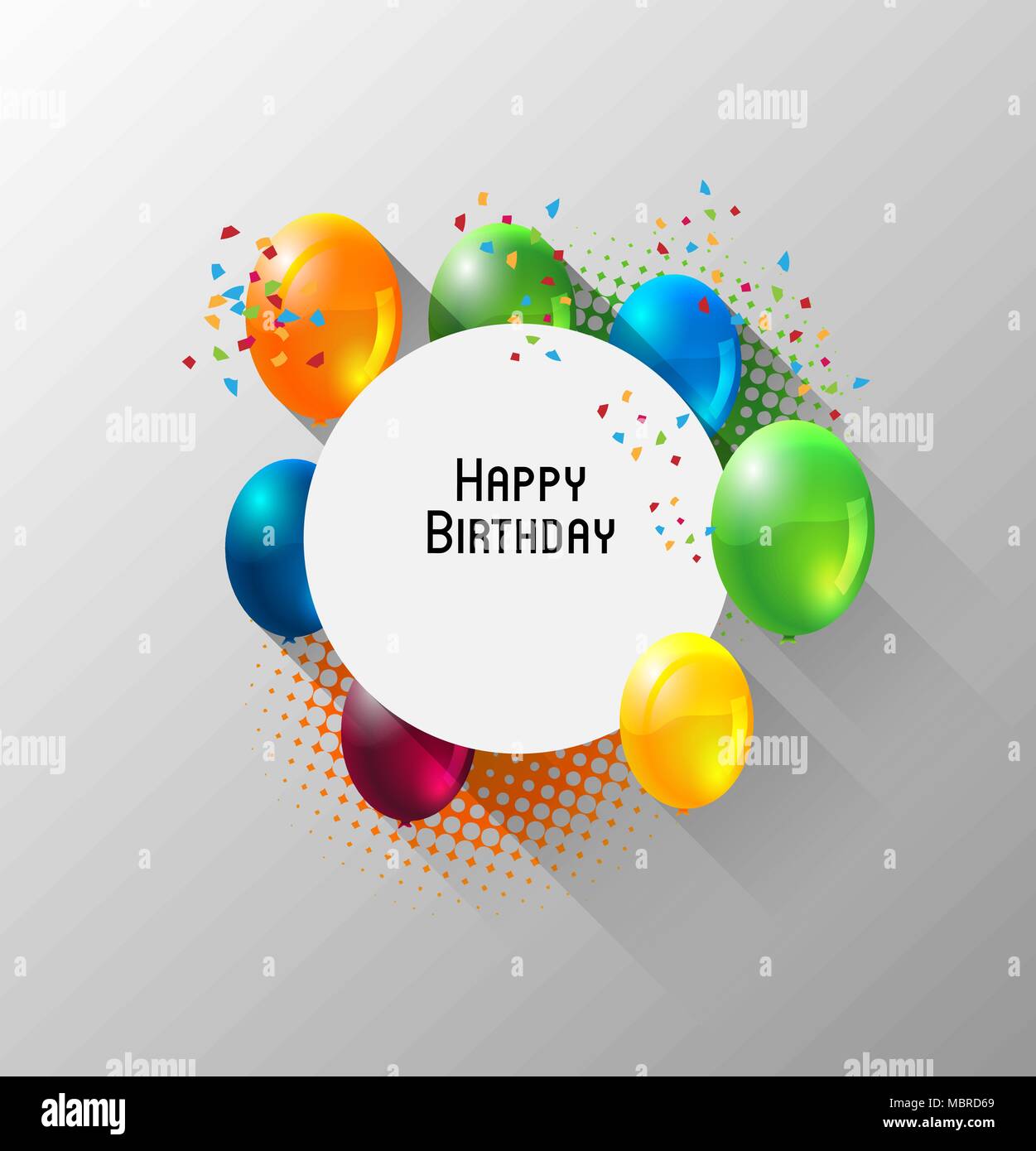 abstract celebration birthday background with colorful balloons ...
