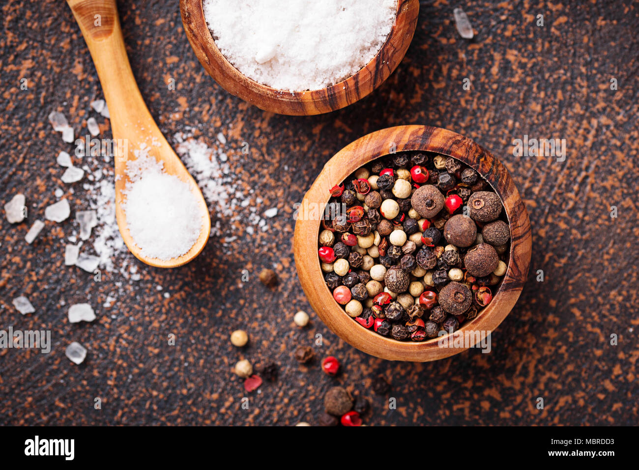 Salt and pepper. Culinary background Stock Photo - Alamy