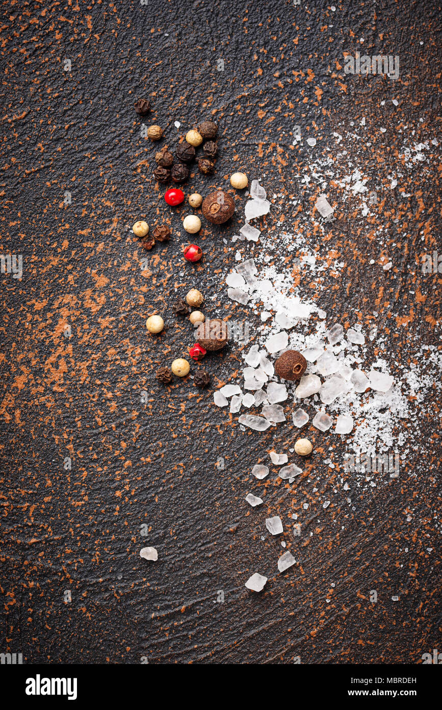 Salt and pepper. Culinary background Stock Photo - Alamy