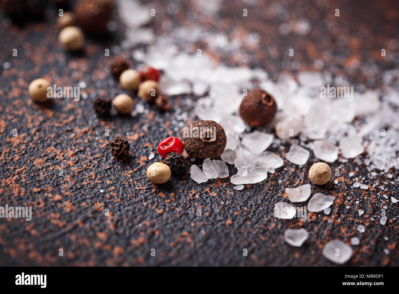 Salt and pepper. Culinary background Stock Photo - Alamy