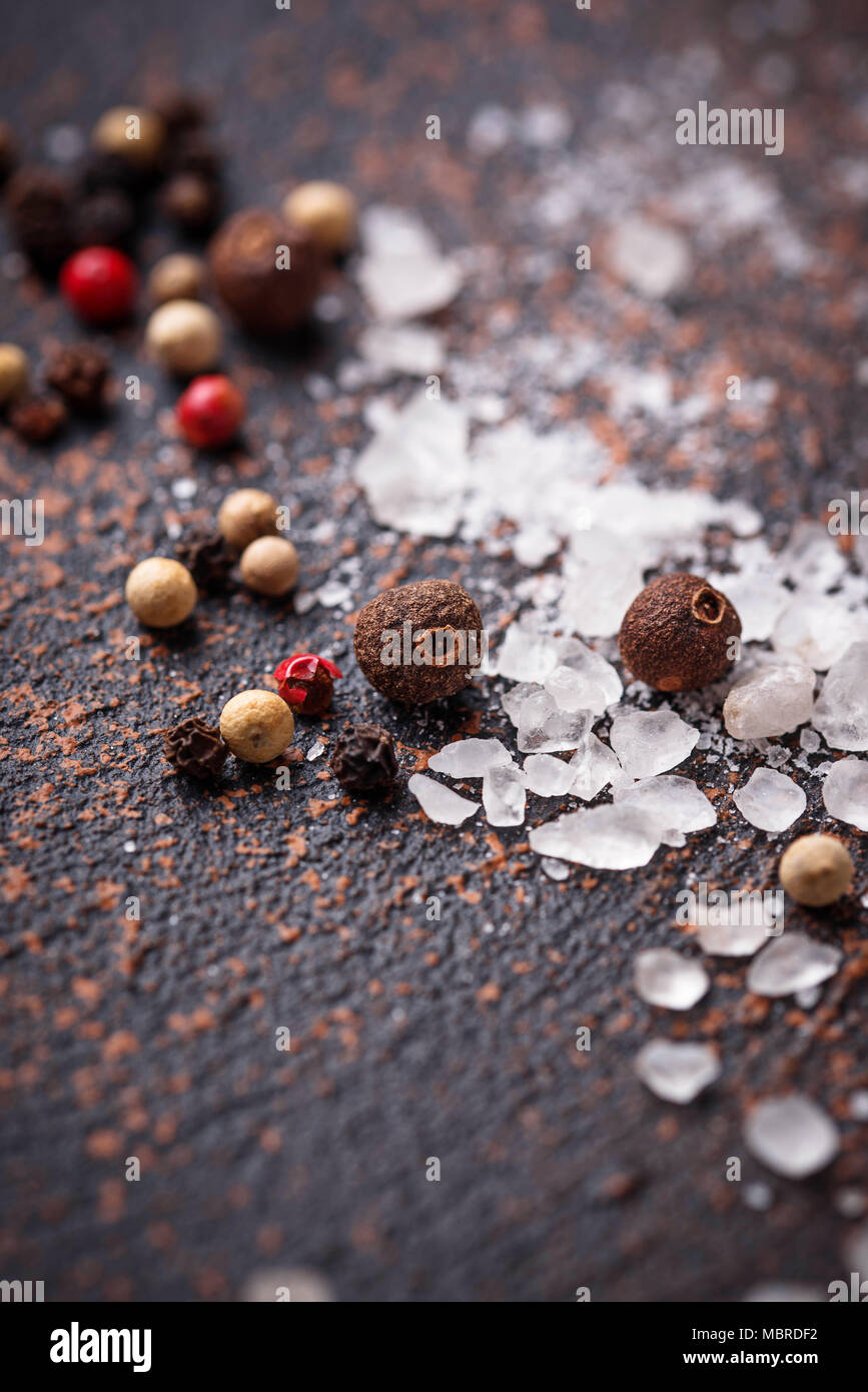Salt and pepper. Culinary background Stock Photo - Alamy