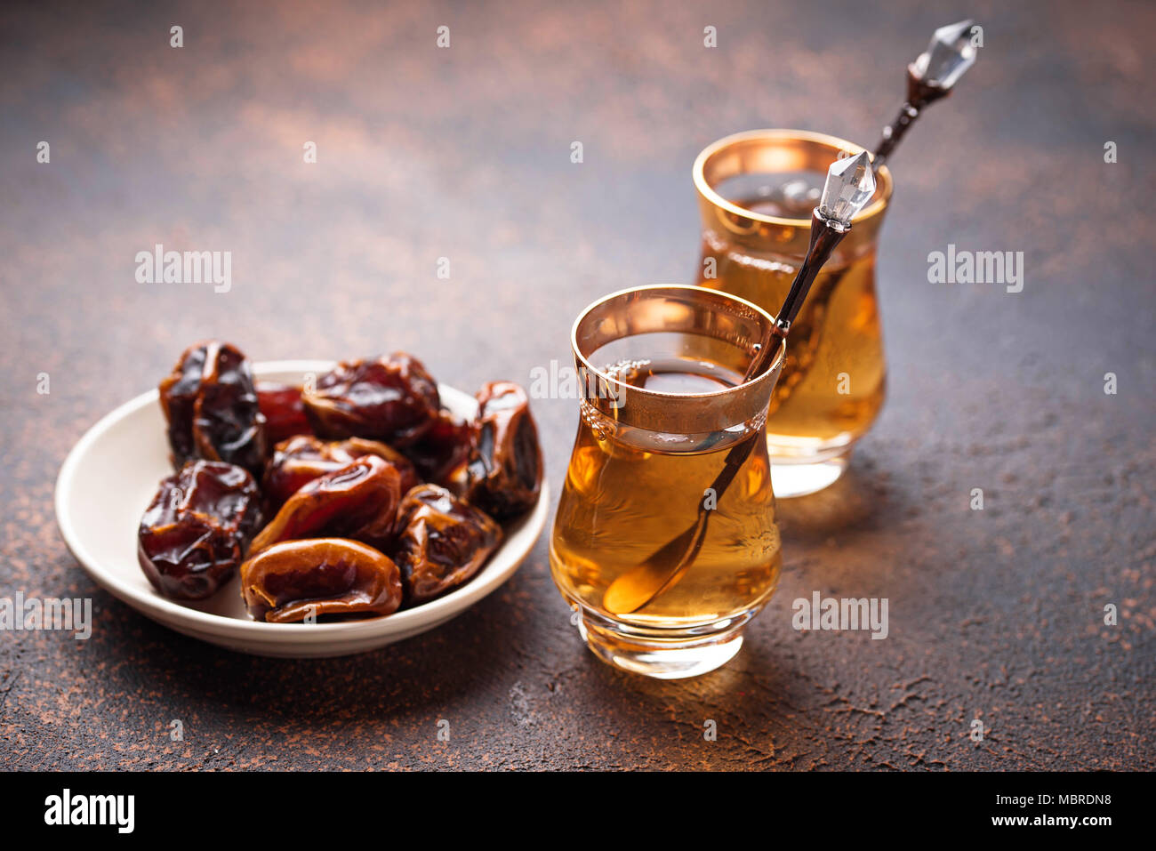 Iftar with dates and tea hi-res stock photography and images - Alamy