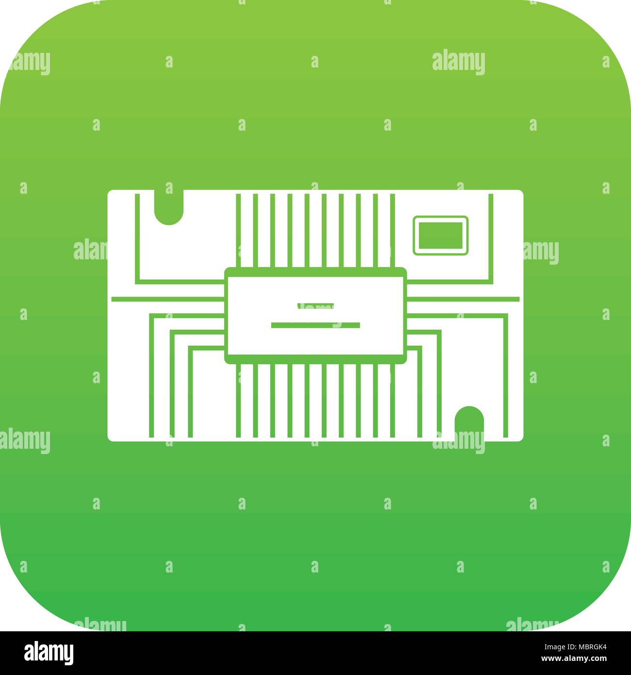 Microchip icon digital green Stock Vector Image & Art - Alamy