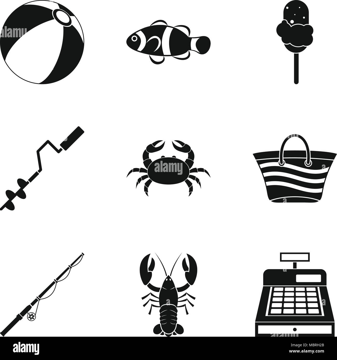 Water treatment icons set, simple style Stock Vector Image & Art - Alamy