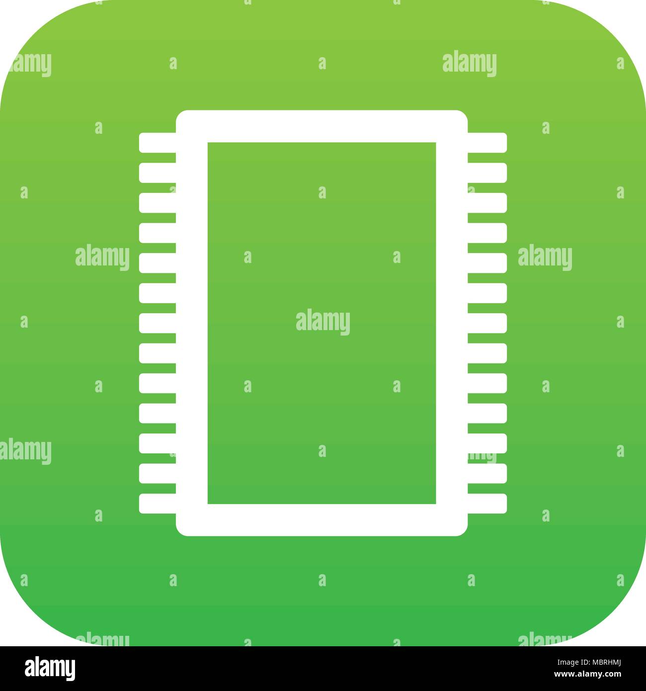 Computer electronic circuit board icon digital green Stock Vector Image ...