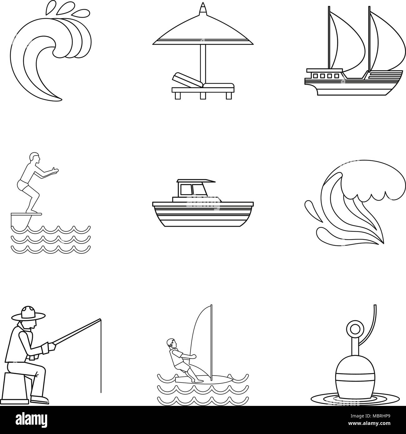 Shore line reservoir Stock Vector Images - Alamy