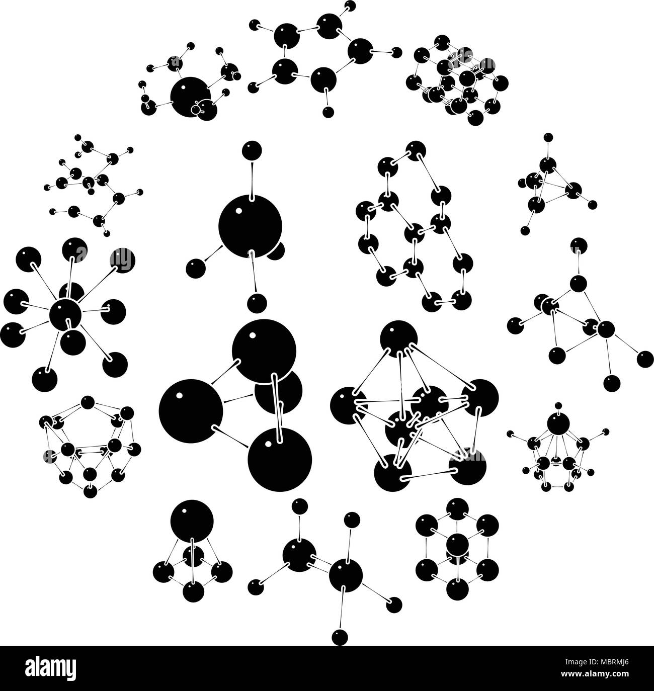 Water molecule 3d Black and White Stock Photos & Images - Alamy