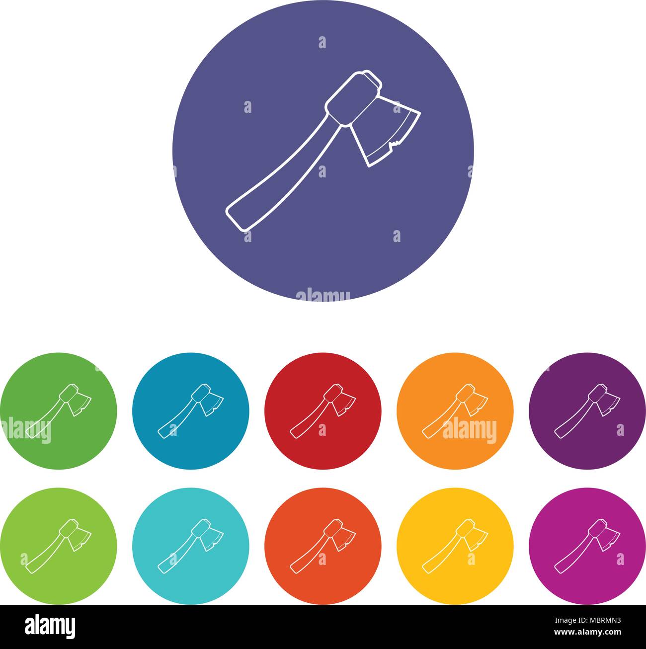 Axe icons set vector color Stock Vector Image & Art - Alamy