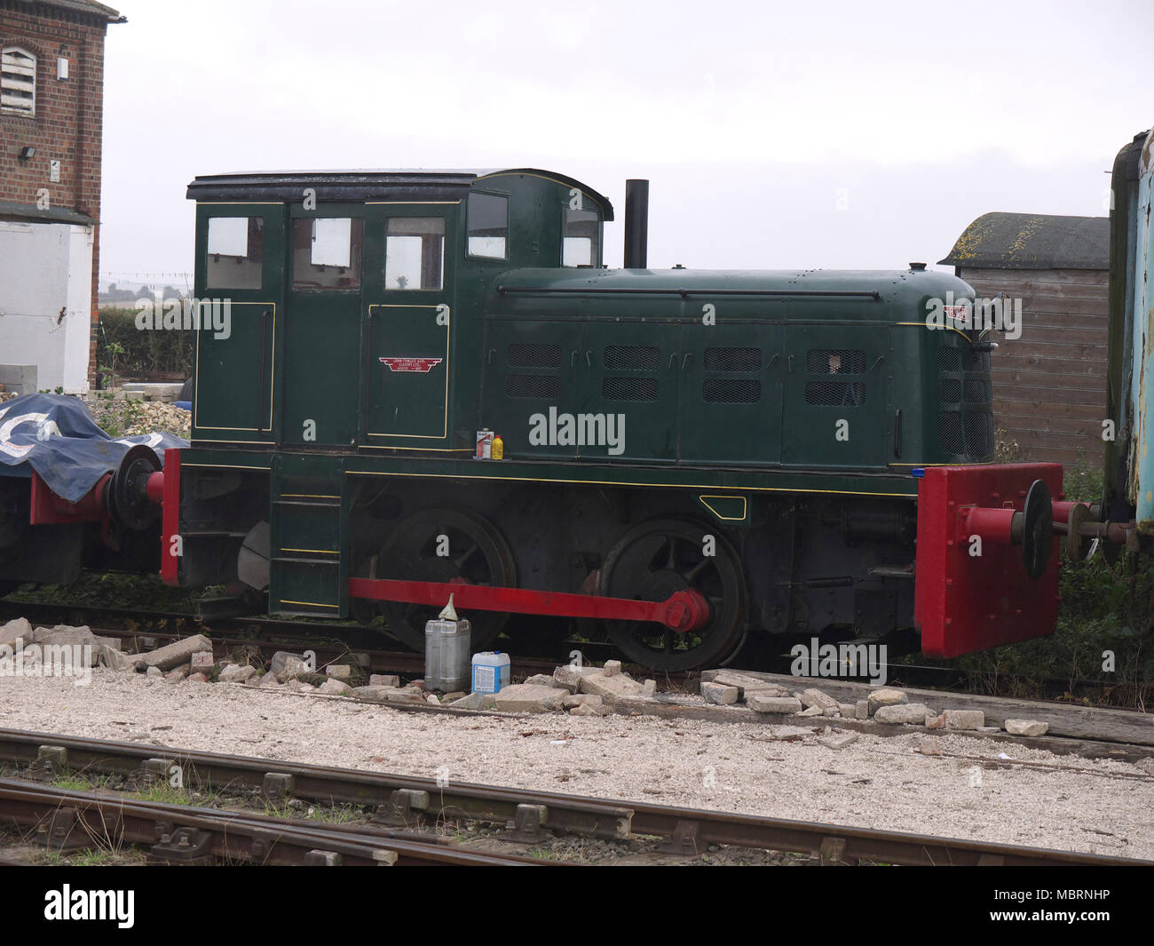 Fowler shunting engine on the LWR, Ludborough, Lincolnshire Stock Photo ...