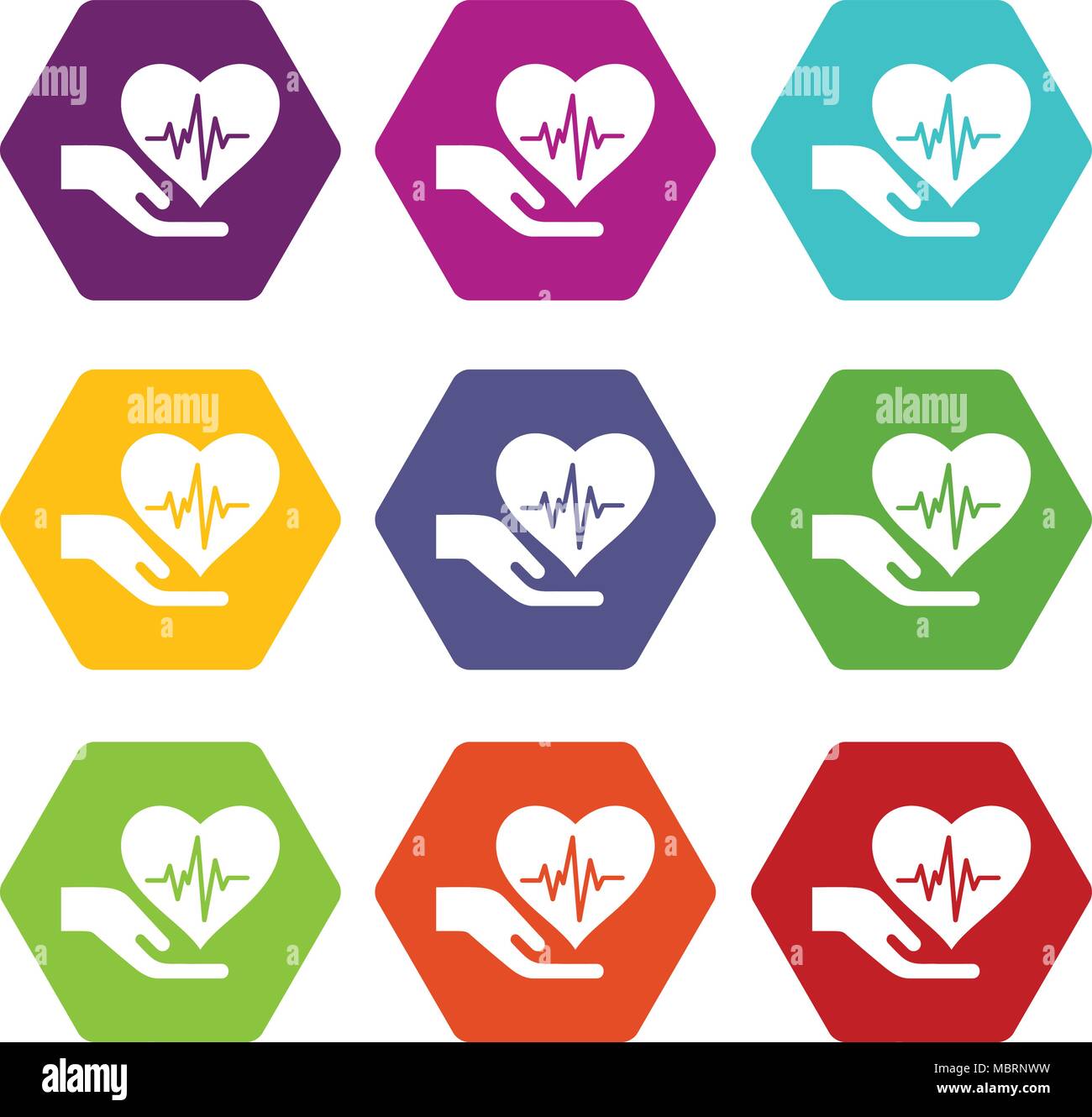 Health protection icons set 9 vector Stock Vector Image & Art - Alamy