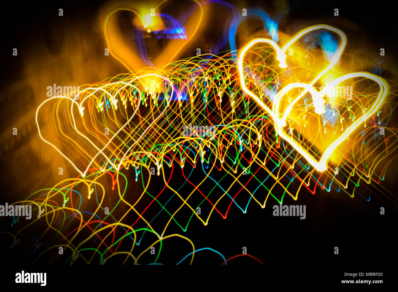 Light painting pattern background Stock Photo - Alamy