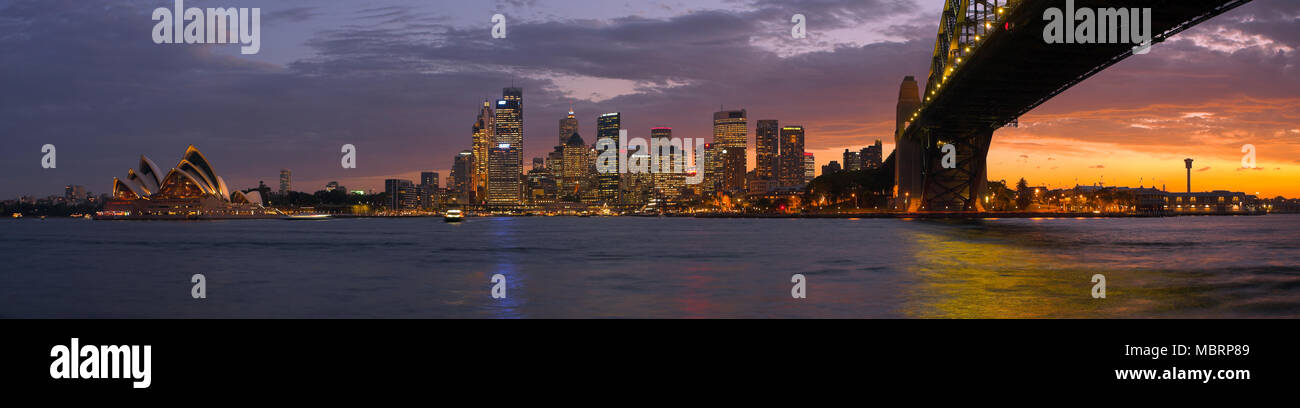Sydney, Australia - October 19, 2007: The Opera House and the skyline ...