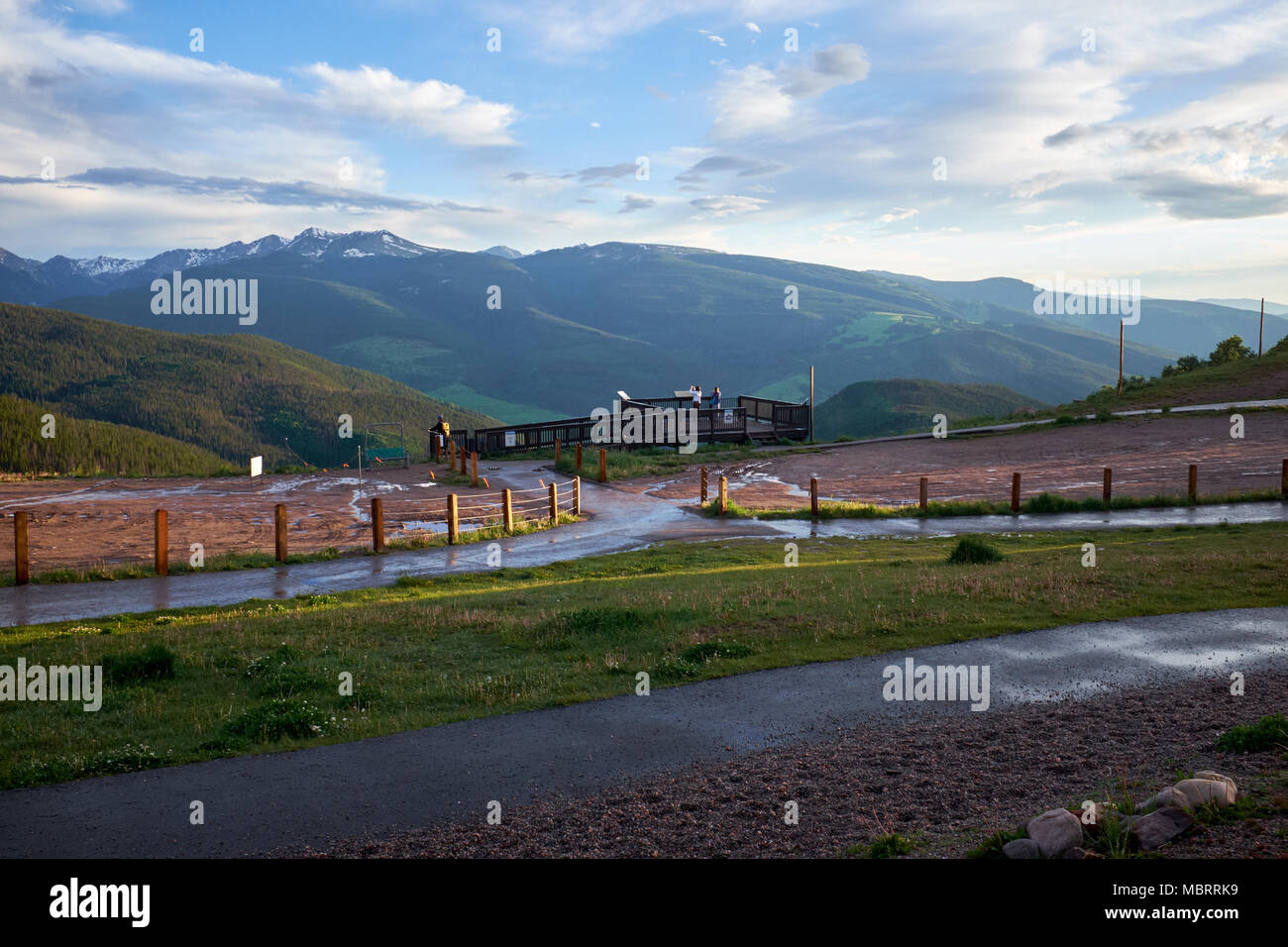 Scenic view of Vail mountain range in Colorado, USA Stock Photo - Alamy