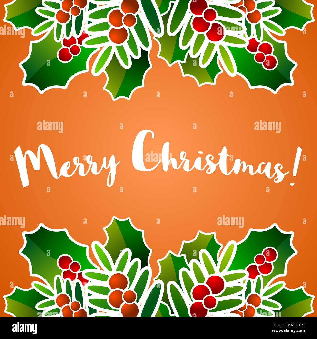 Christmas floral design Vector Illustration Stock Vector Image & Art ...