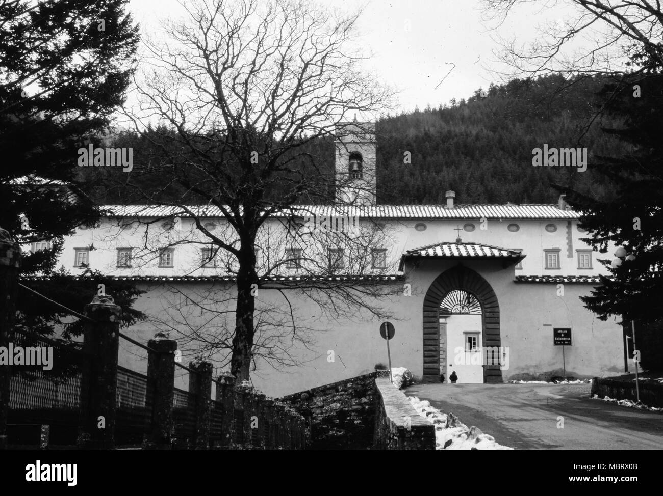 At the vallombrosa abbey Black and White Stock Photos & Images - Alamy
