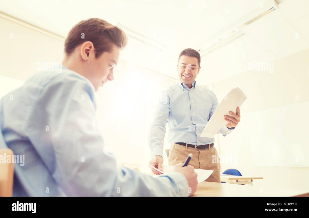 Happy teacher results hi-res stock photography and images - Alamy