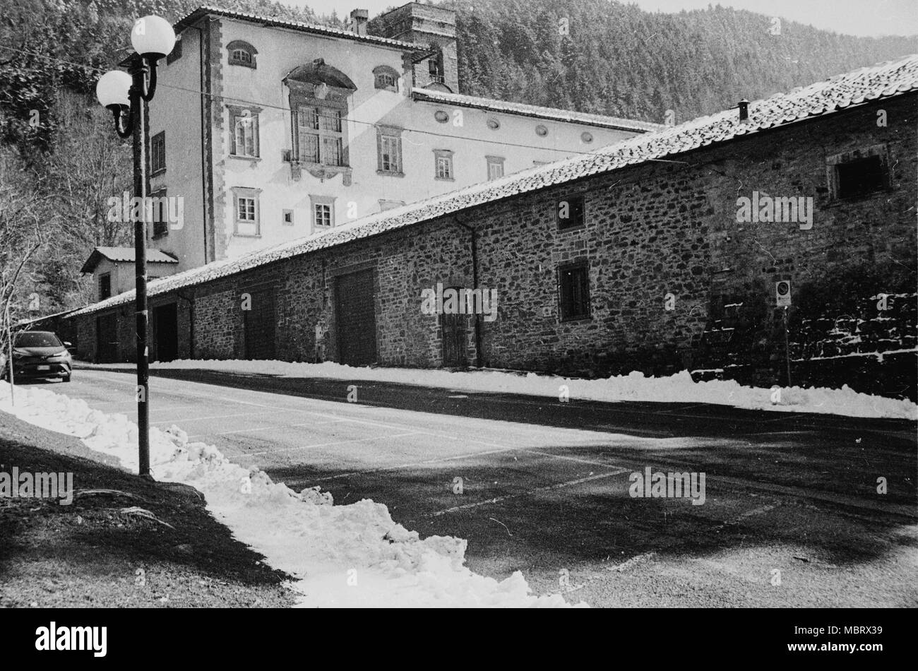 Countryside view of Vallombrosa abbey, Reggello Tuscany. Italy Stock ...