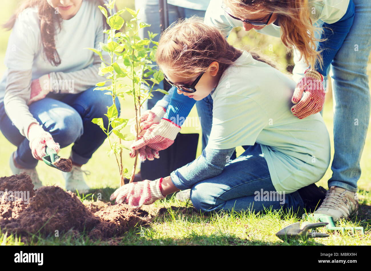 Girl planting tree hi-res stock photography and images - Alamy