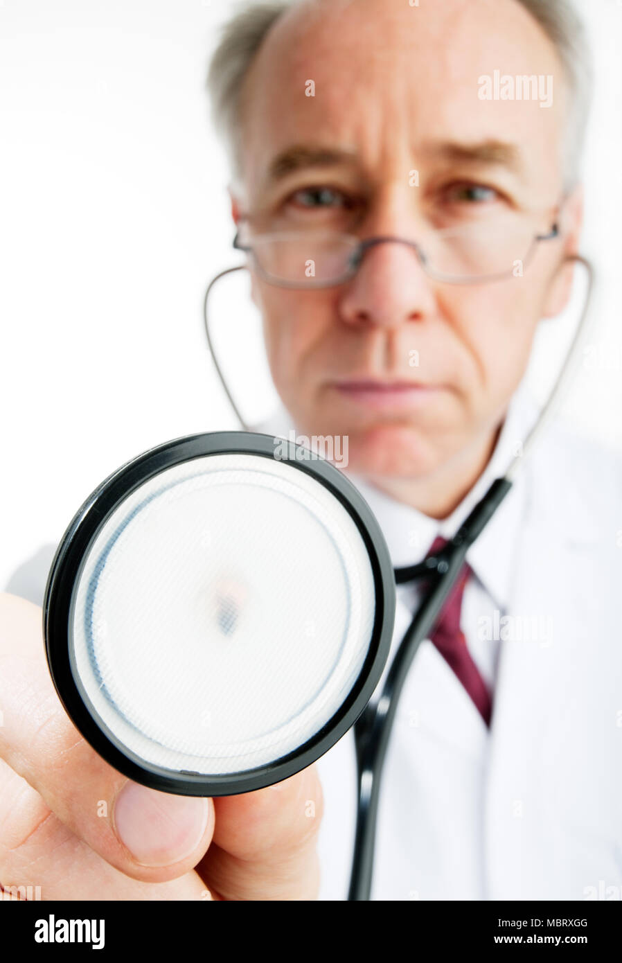 Doctor with stethoscope Stock Photo - Alamy