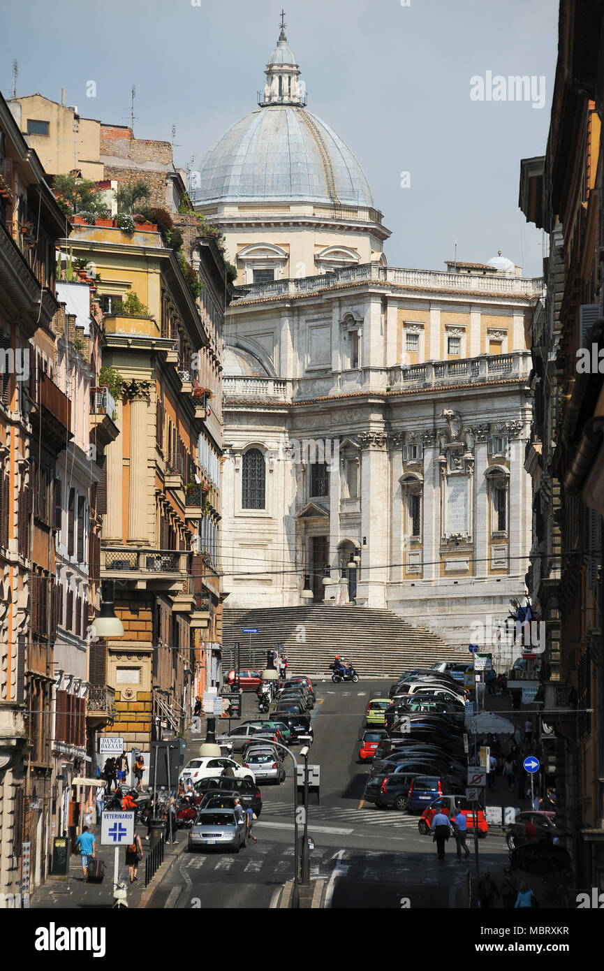 Via Santa Maria Maggiore and Basilica Papale di Santa Maria Maggiore ...