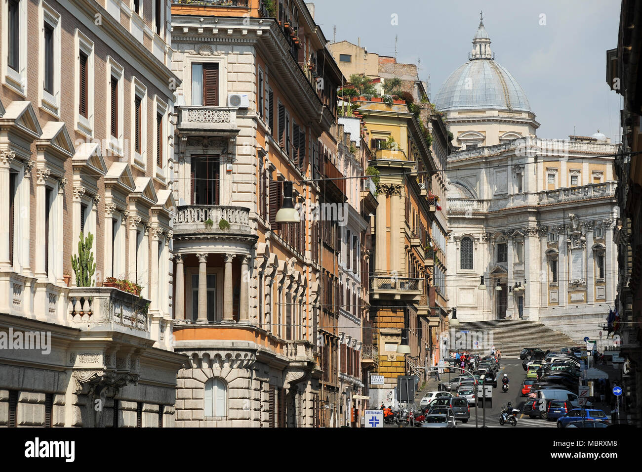Via Santa Maria Maggiore and Basilica Papale di Santa Maria Maggiore ...