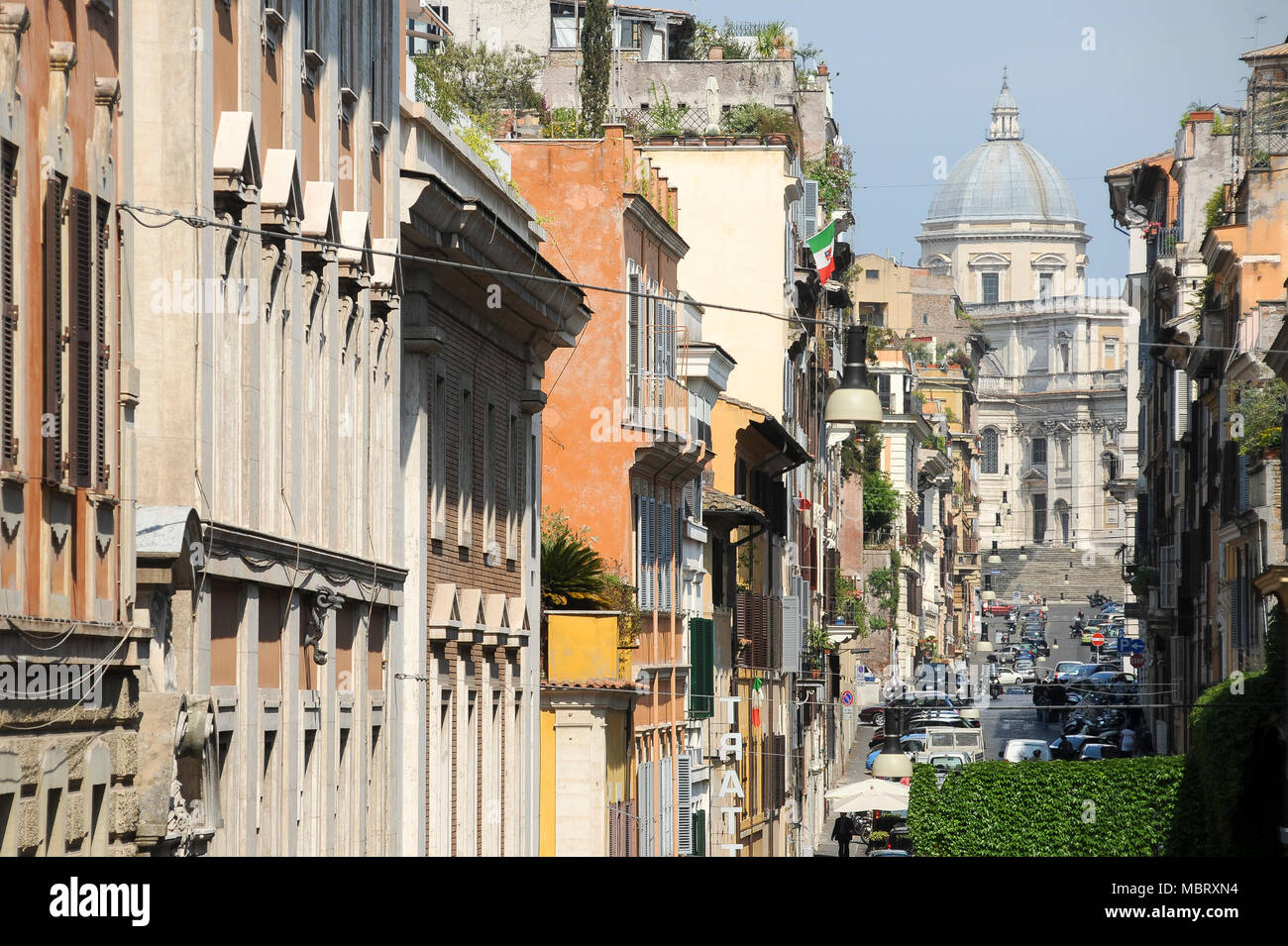 Via Santa Maria Maggiore and Basilica Papale di Santa Maria Maggiore ...