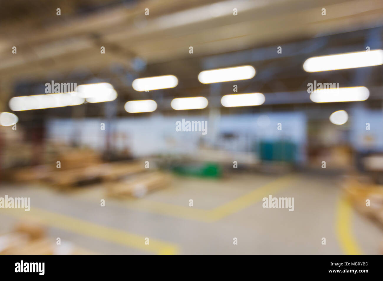 blurred factory workshop background Stock Photo - Alamy