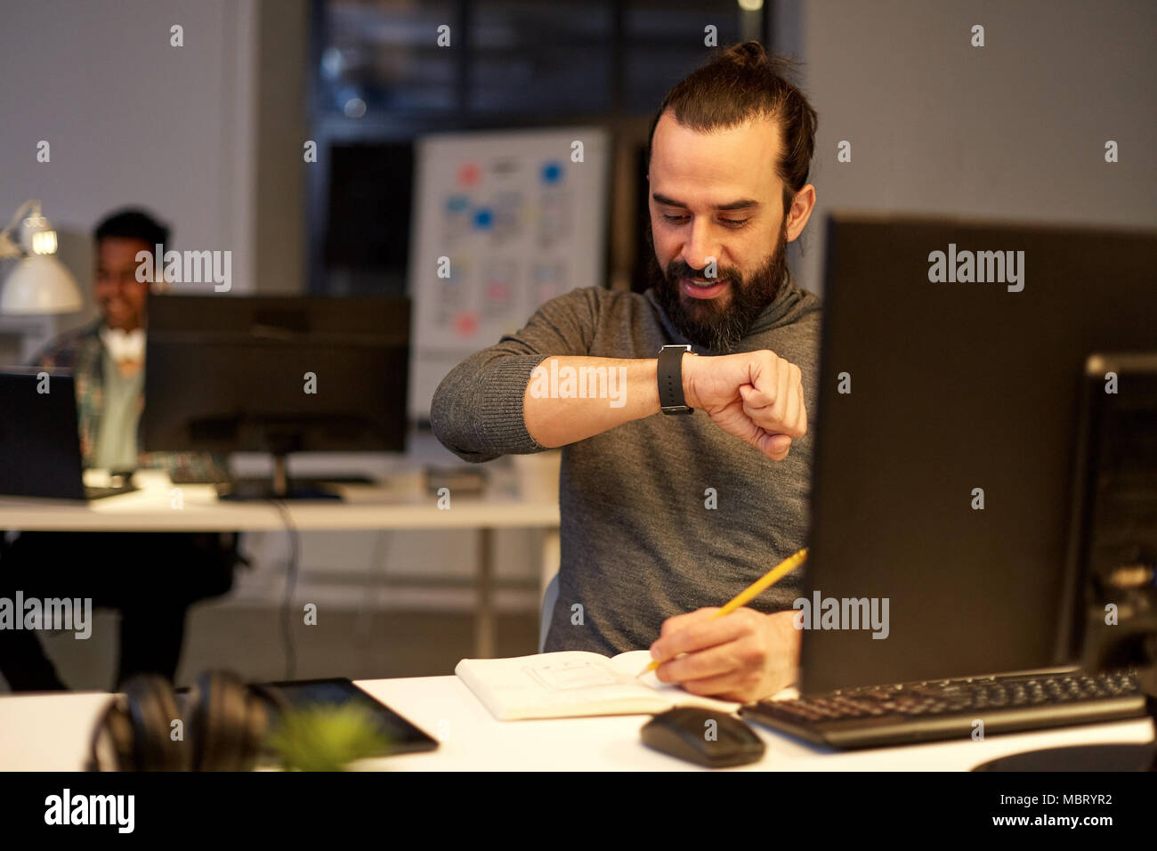 Man with recording device hi-res stock photography and images - Alamy