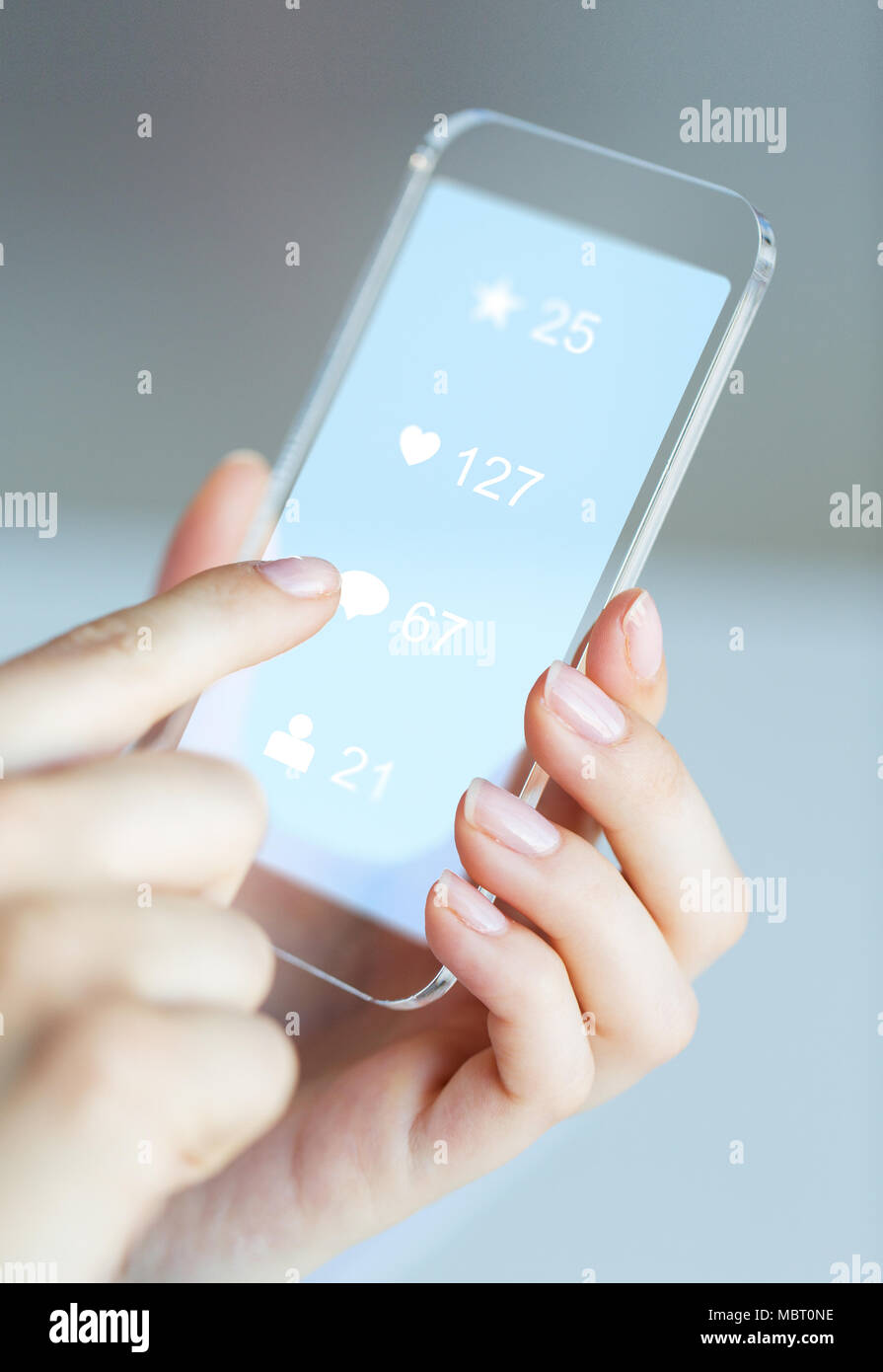 Young people smartphone icons like hi-res stock photography and images ...