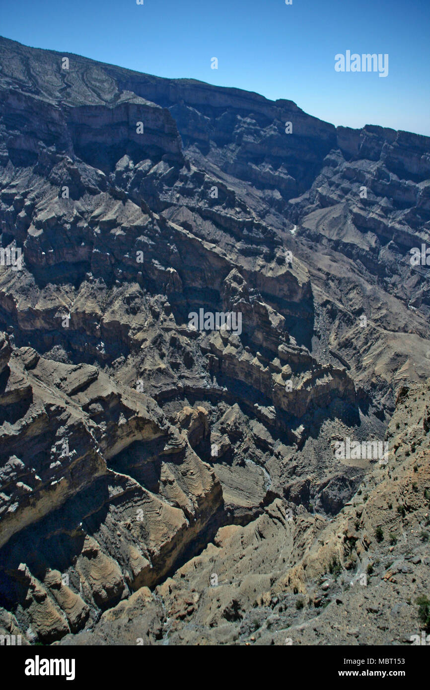 Jebel Shams, Hajar Mountains, Oman Stock Photo - Alamy