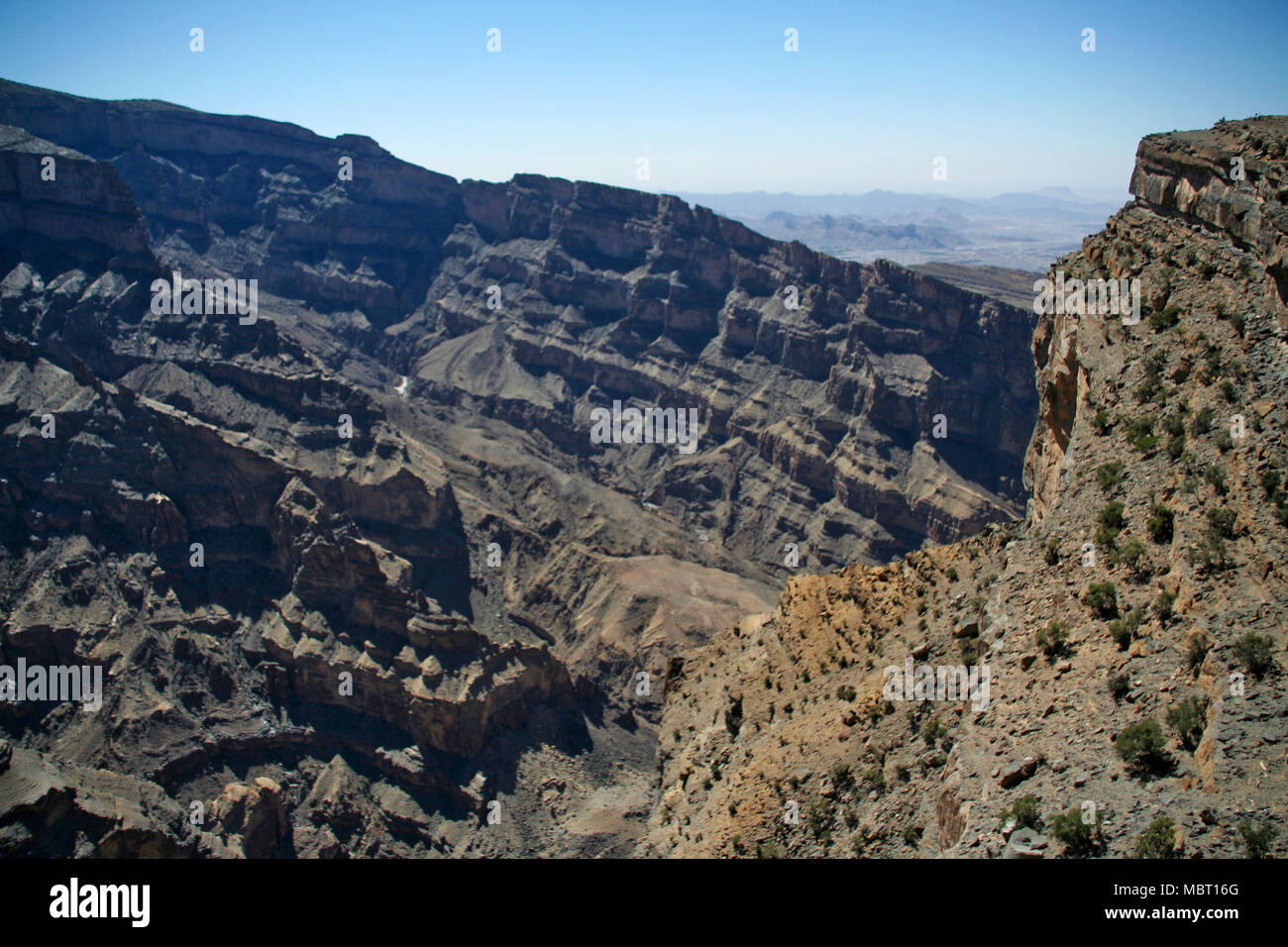 Jebel Shams, Hajar Mountains, Oman Stock Photo - Alamy