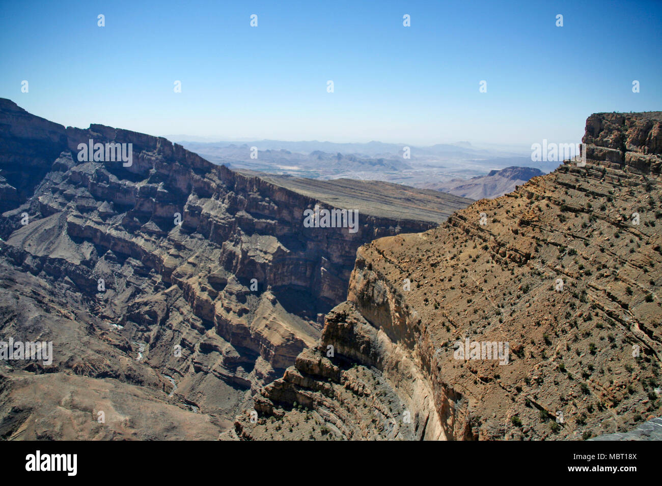Jebel Shams, Hajar Mountains, Oman Stock Photo - Alamy