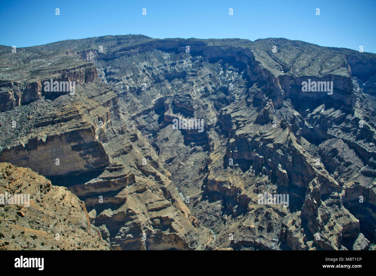 Jebel Shams, Hajar Mountains, Oman Stock Photo - Alamy