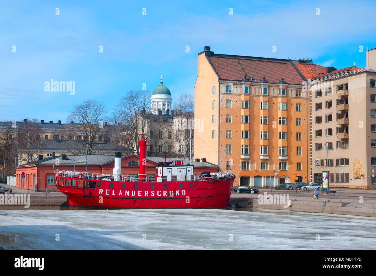 HELSINKI, FINLAND - APRIL 16, 2011: Lightship Relandersgrund in ...