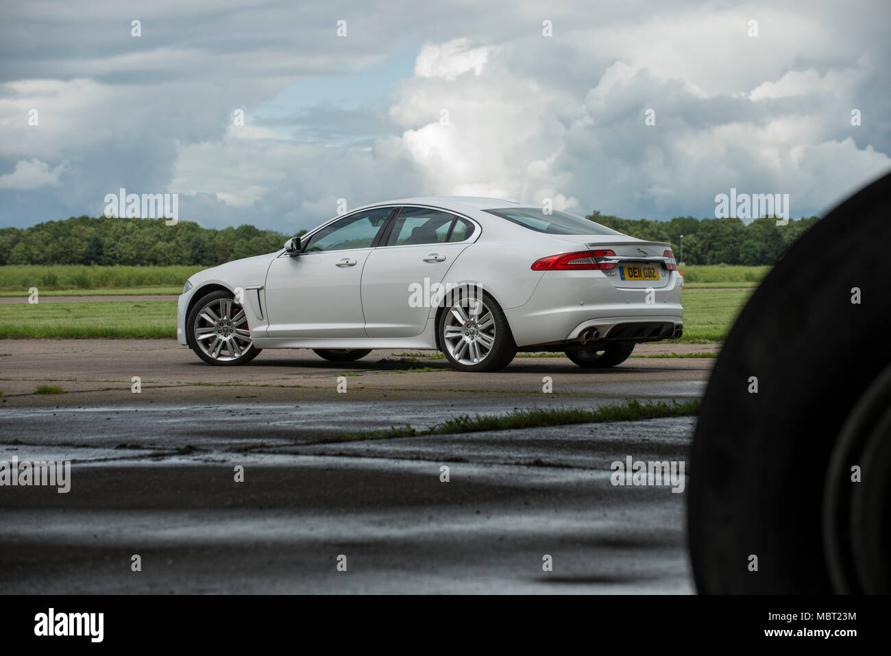 2011 Jaguar XF-R super saloon car Stock Photo - Alamy