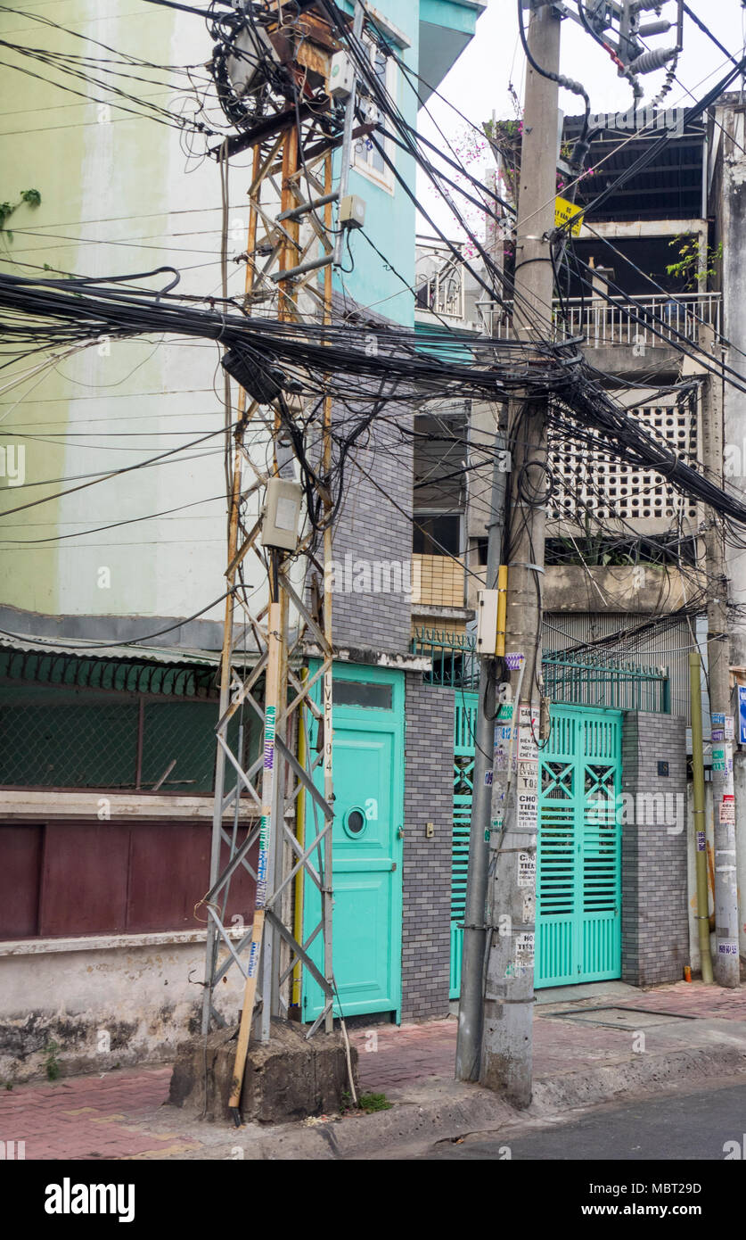 Power lines in vietnam hi-res stock photography and images - Alamy