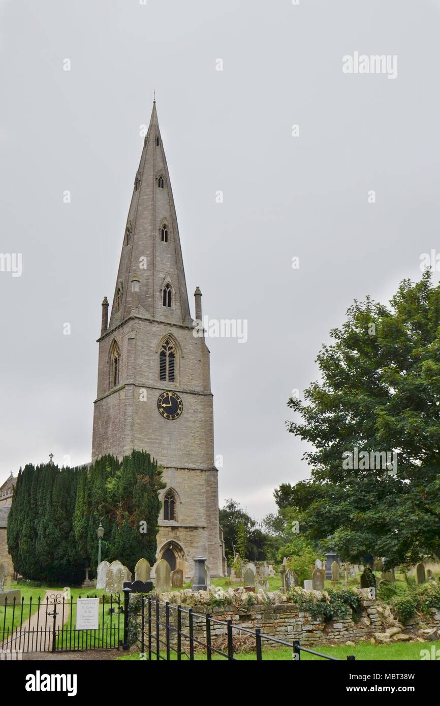 The church of St Peter and St Paul in Olney, Buckinghamshire (UK) on an ...