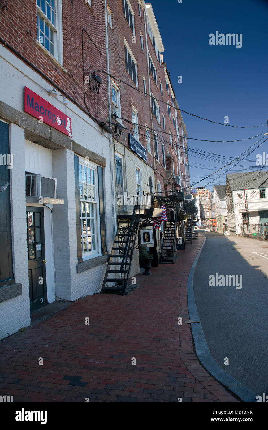 Small side street that have a variety of vendors Stock Photo - Alamy