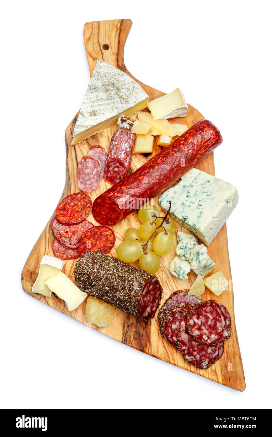 Spanish cold meat plate Cut Out Stock Images & Pictures - Alamy