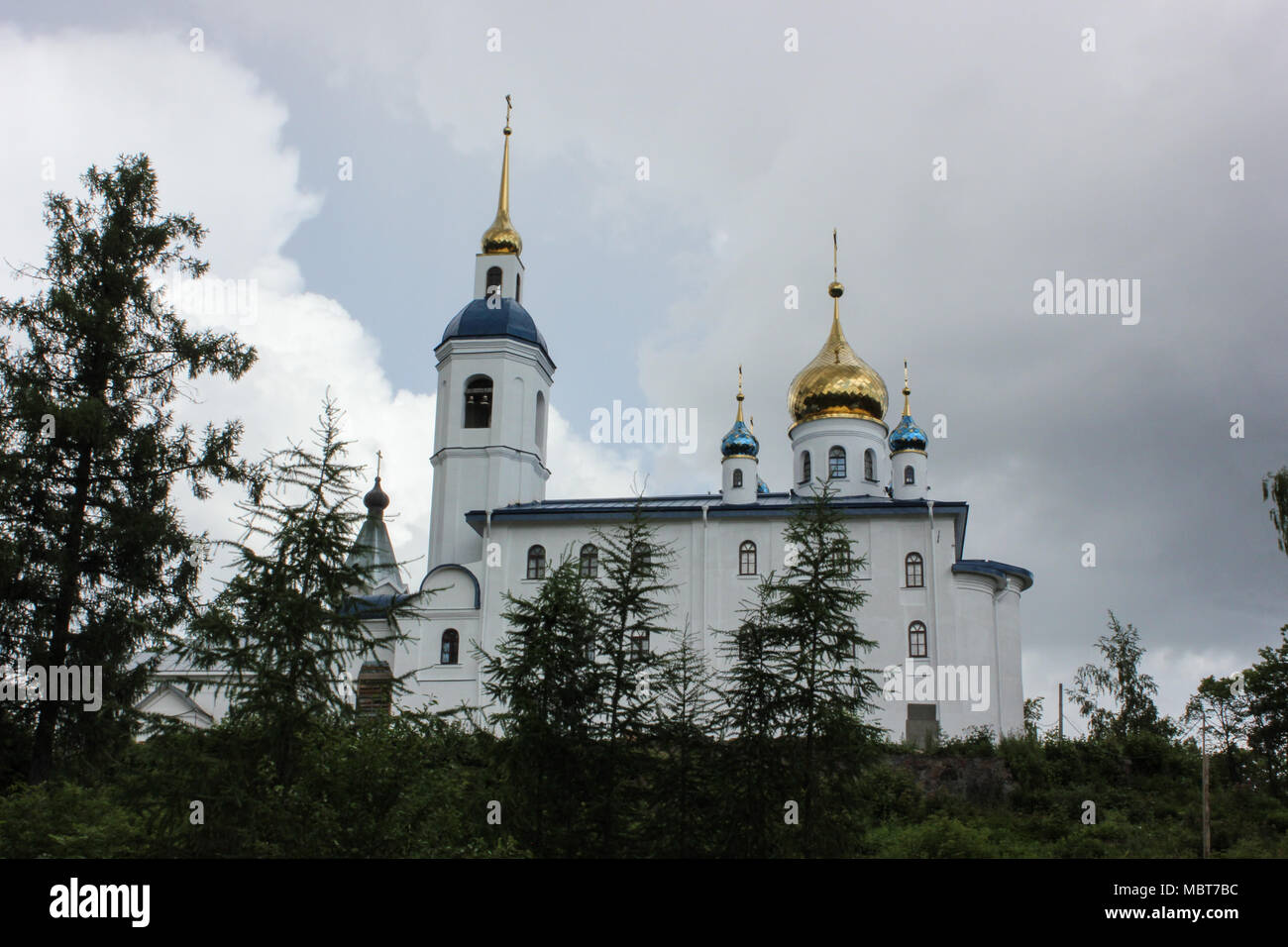 Luga, Russia -03 July 2014: Cheremenetsky John the Theologian Monastery ...