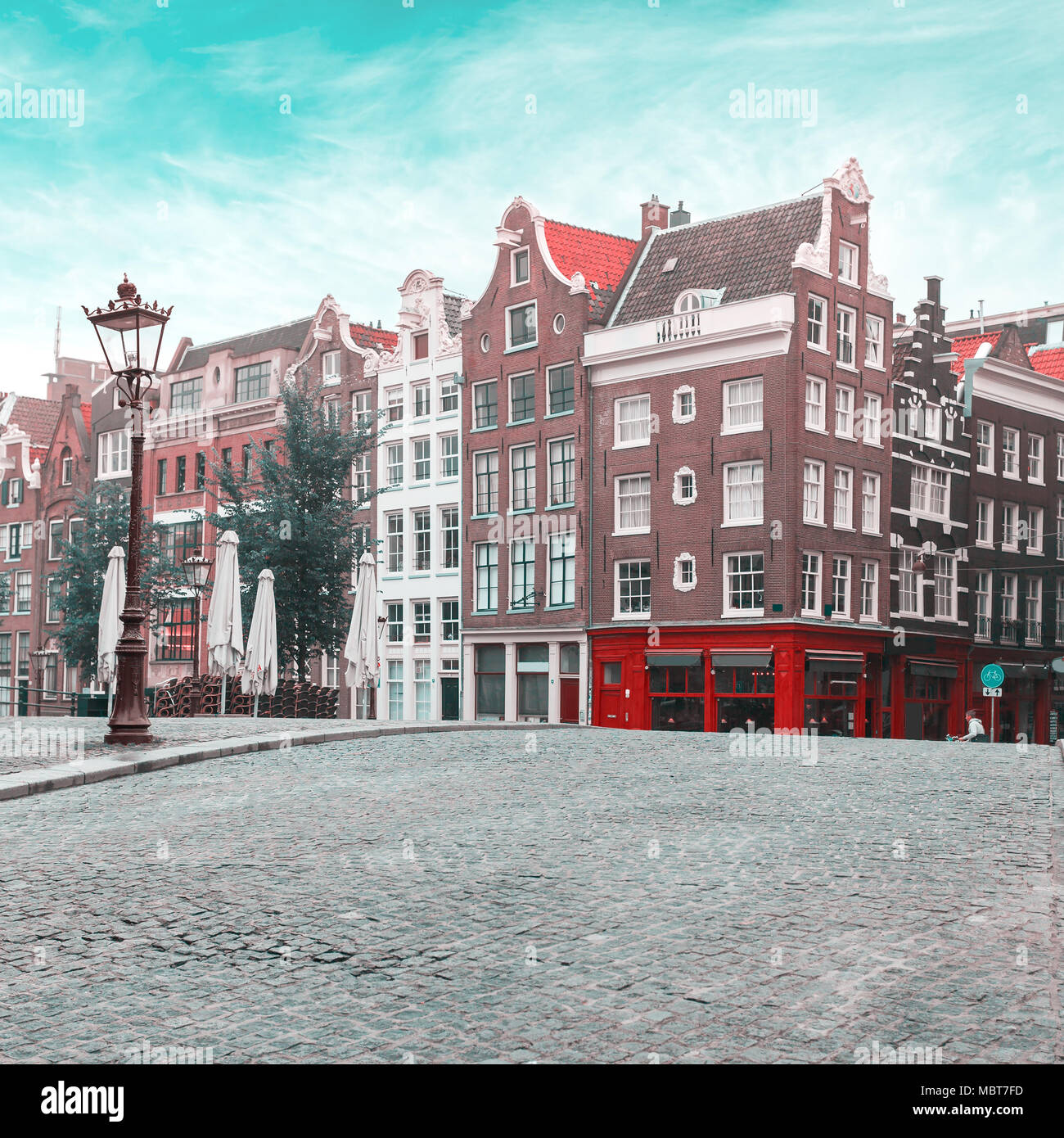 Dutch style houses in amsterdam hi-res stock photography and images - Alamy