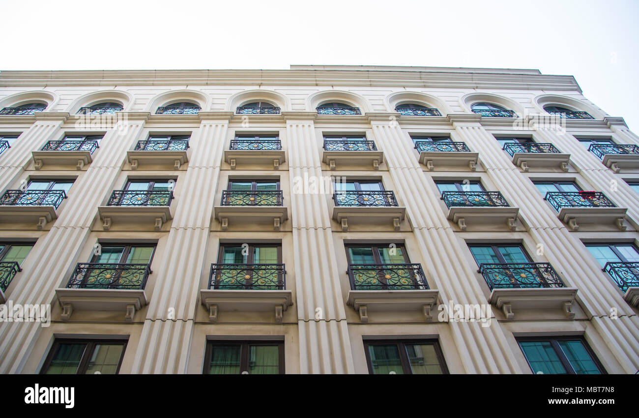 Modern asian building architecture in the big city Stock Photo - Alamy