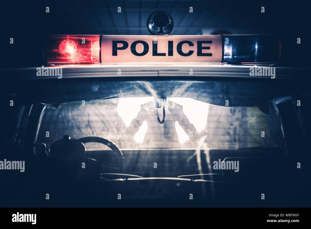 Vintage police car lights hi-res stock photography and images - Alamy