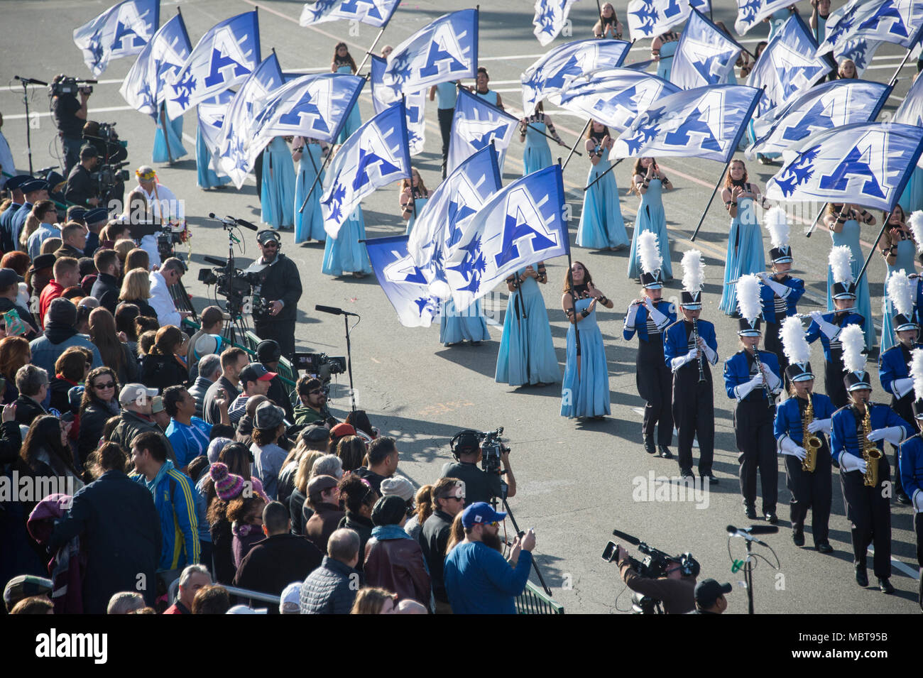 Playing the familiar strains of "Off We Go, Into The Wild Blue Yonder ...